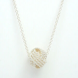 Tiffany & Co. | Bags | Tiffany Co Twisted Wire Knot Silver Pendant ...